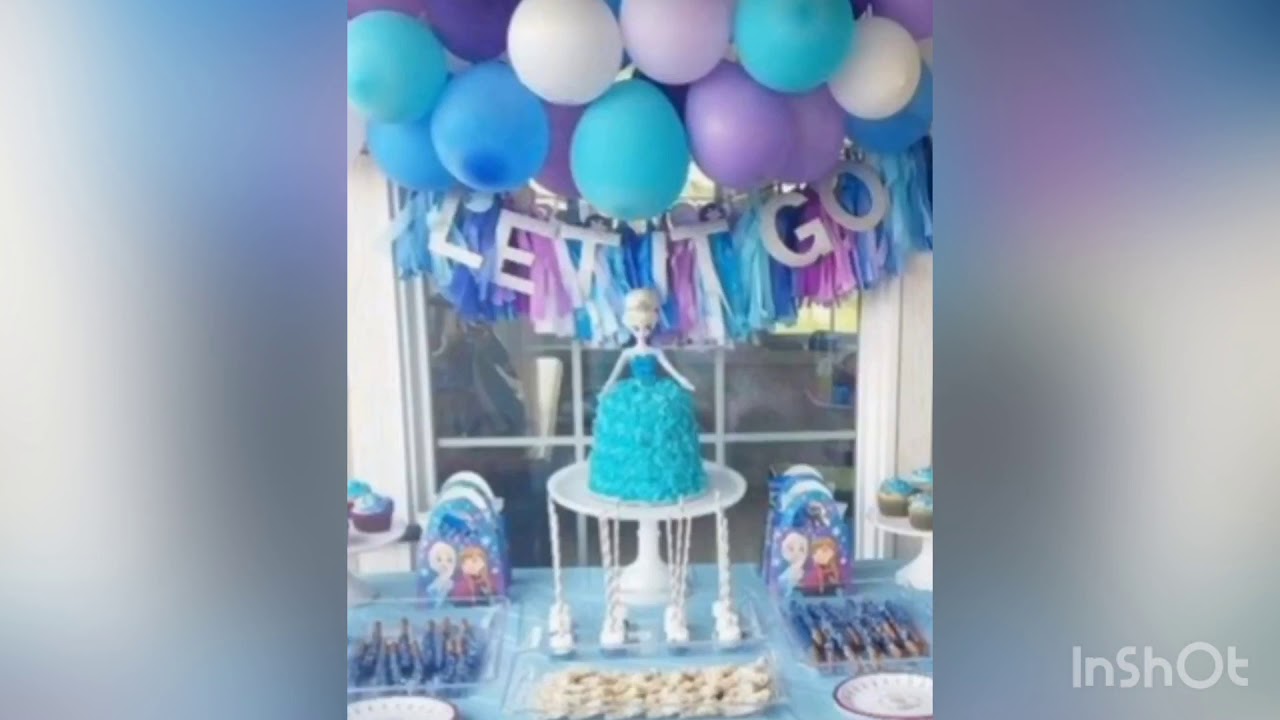 Frozen Birthday Themes For Girls | Blue Themes By The Cake And Bake And ...